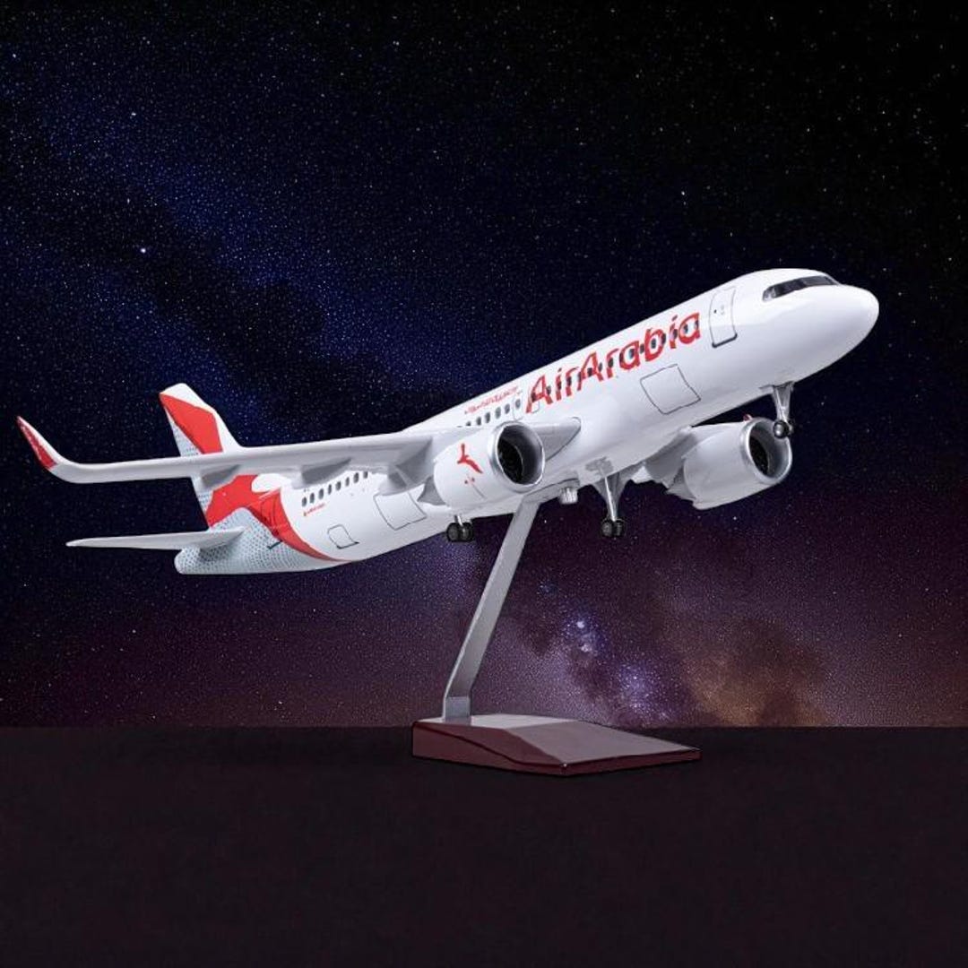 Arabia Airline Collectible Model Aircraft 1:80 Scale With 18.5 Inch ...