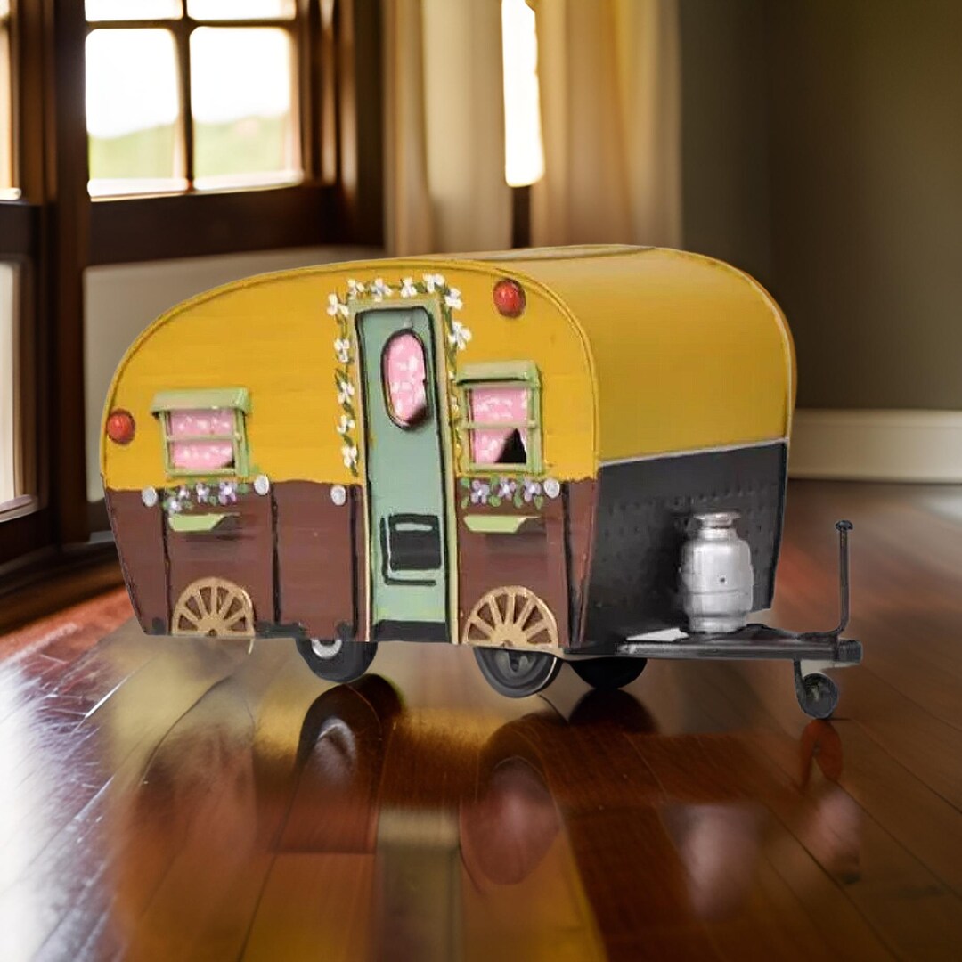 Vintage Look Old Gypsy Caravan handmade Tin Home Decor-collection Boho ...