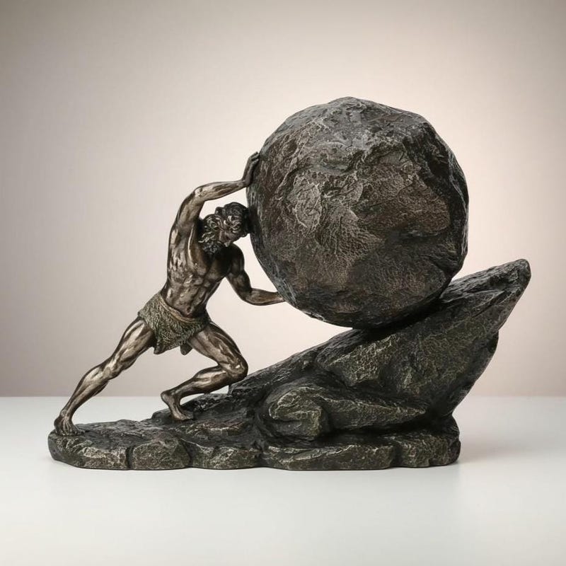 Sisyphus Statue - Etsy