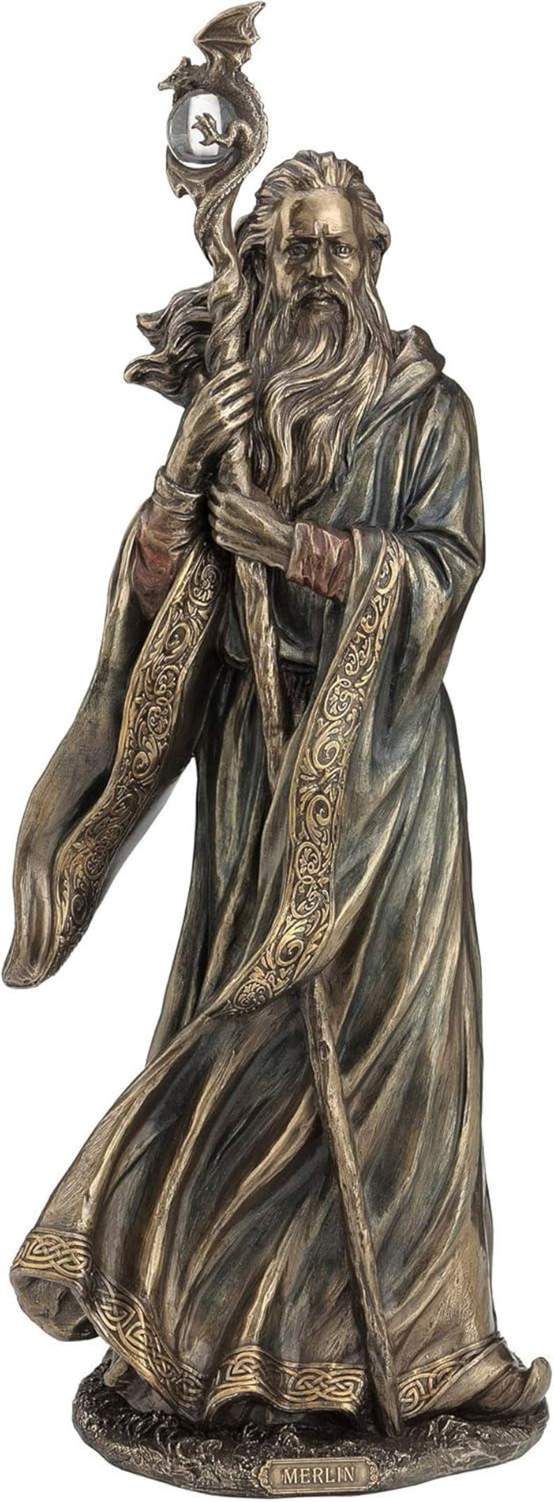 Mythology History Merlin Decorative Object Collectible Wizard Figurine ...