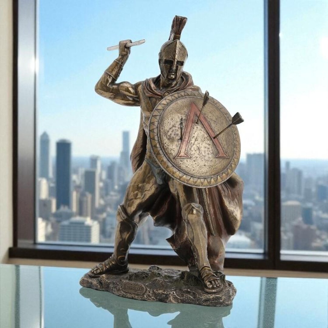 Leonidas Spartan King Warrior Figurine Decorative Mythology Statue in ...
