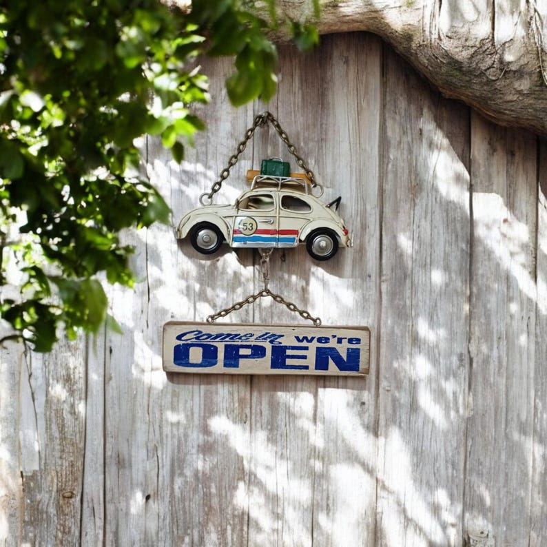 Vintage Car Open-closed Sign – Tin Metal Store Wall Decor - Etsy