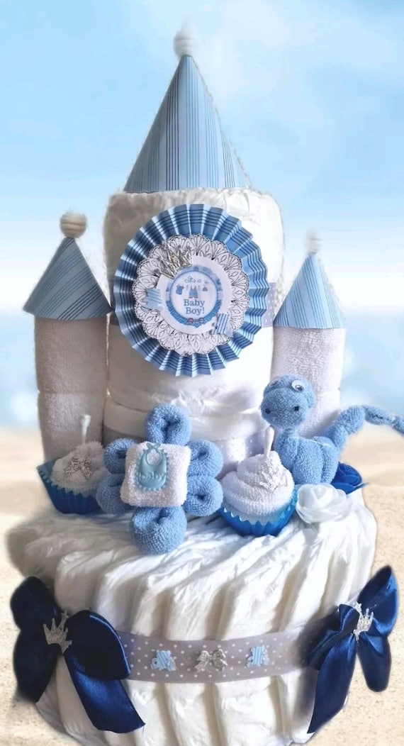 Castle Diaper Cakes Baby Boys Diaper Cake Prince Castle