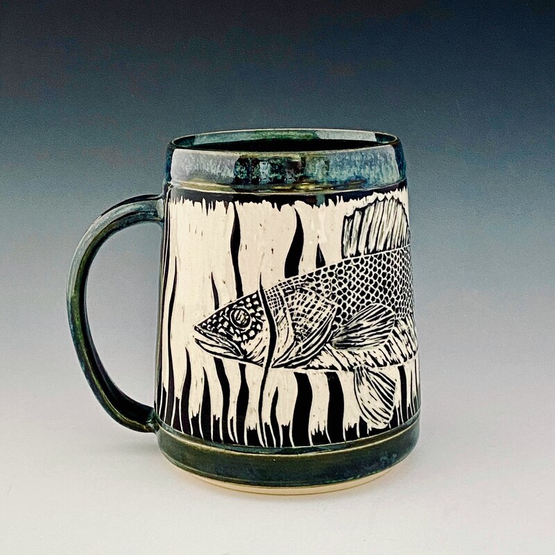 Sgraffito Mug - Etsy