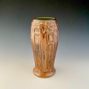 Hand Carved Art Nouveau Vase Wheel-thrown by Northwind Pottery - Etsy