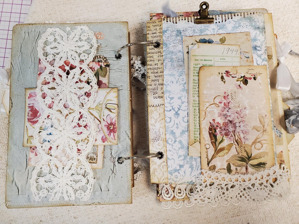 Hard-covered Ring Bound French Floral Journal - Etsy
