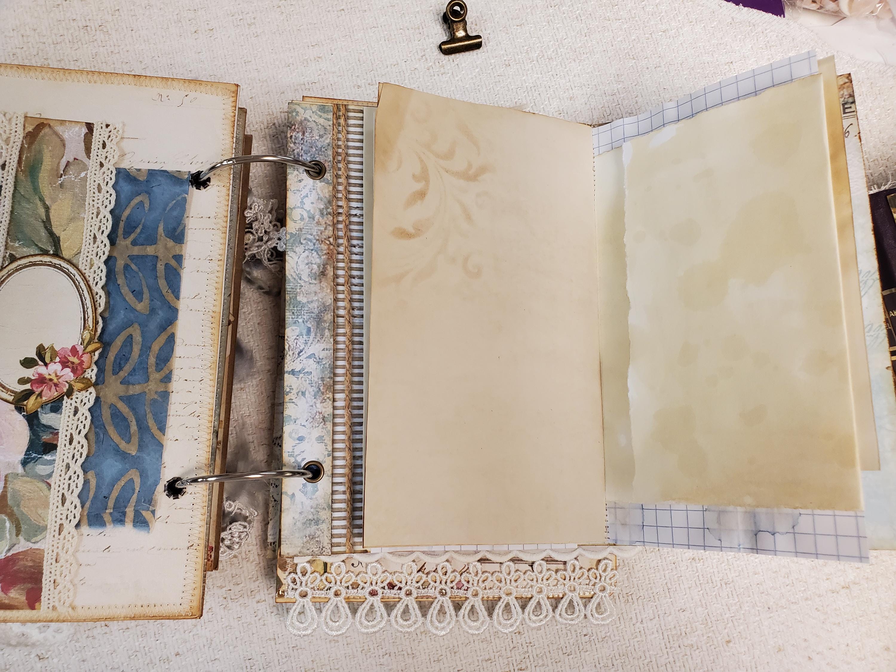 Hard-covered Ring Bound French Floral Journal - Etsy