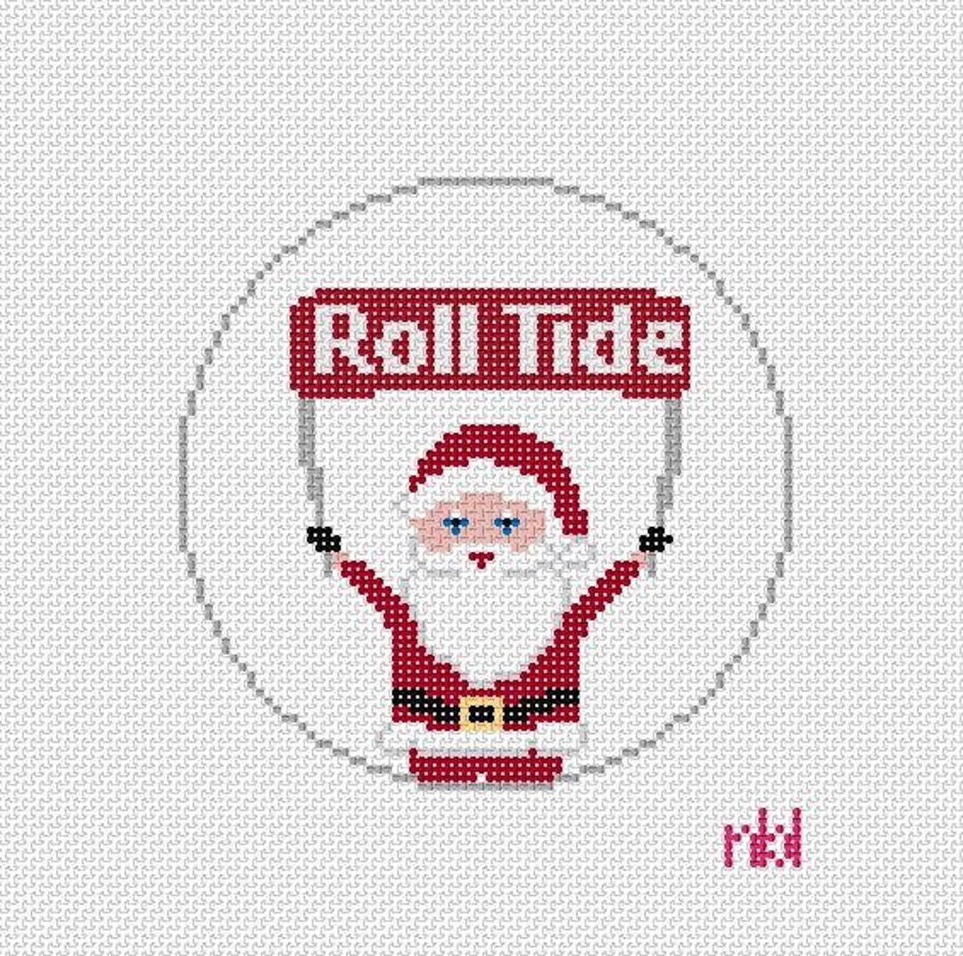 Alabama Santa With Team Banner - Etsy