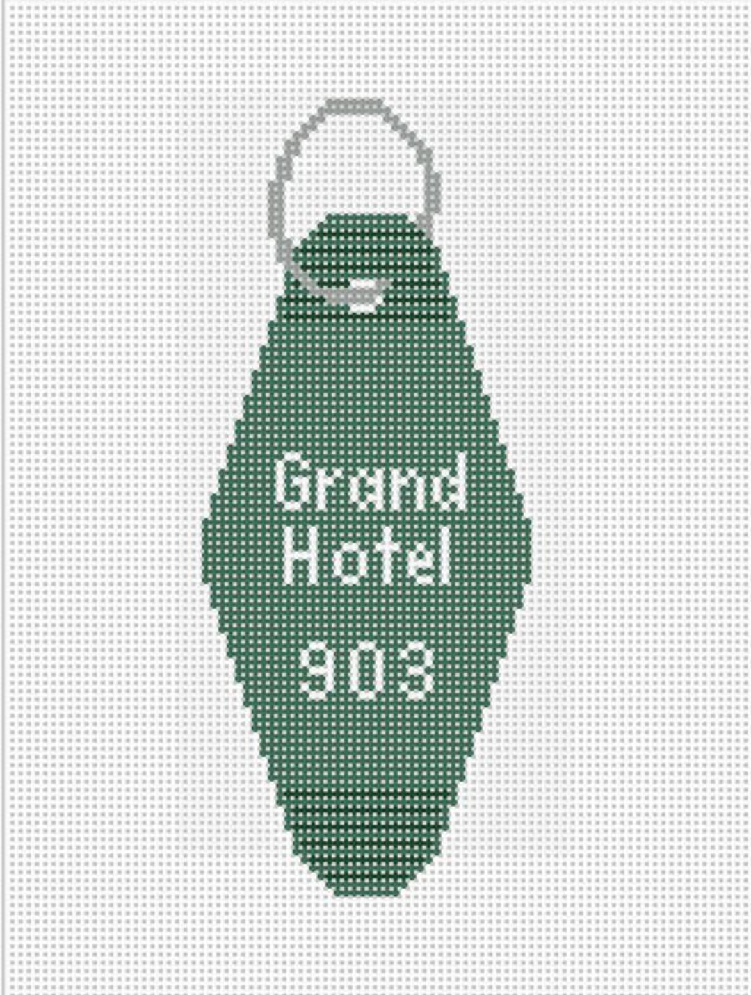 Vintage Hotel Key Canvas Grand Hotel - Etsy