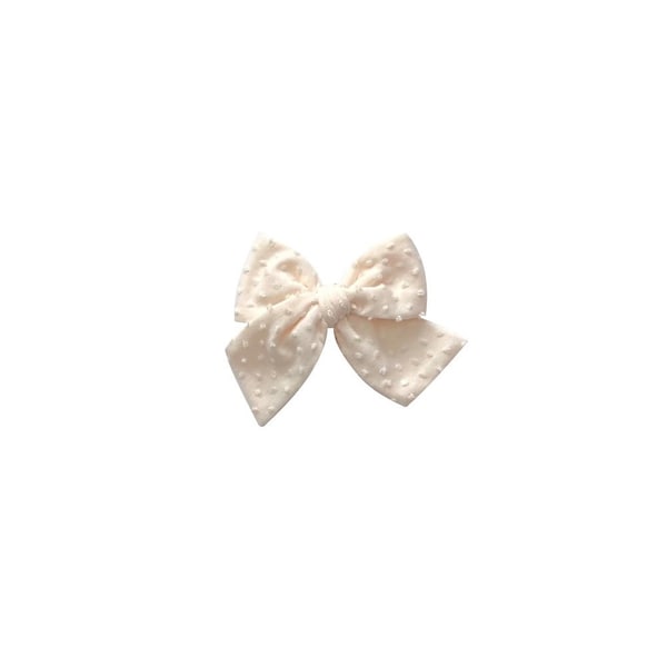 Cream Bow - Etsy