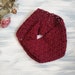 Maroon Infinity Scarf / Crochet Infinity Scarf / Crochet Cowl / Neck ...