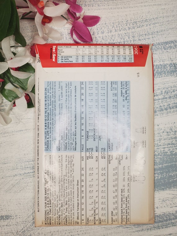 Kits & How To Sewing & Fiber Vintage 80s See & Sew By Butterick Sewing ...