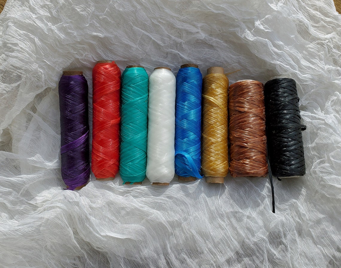 Imitation Sinew, Synthetic Sinew 20 Yds per Roll - Available in 8 ...