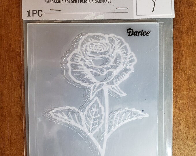 Darice Embossing Folder Single Rose - Etsy