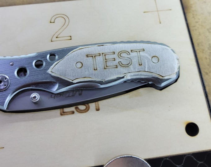 Laser Jig for Folding Knife Engraving File Only Template SVG - Etsy