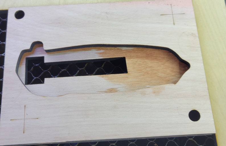 Laser Jig for Folding Knife Engraving - File Only - Template SVG - Etsy