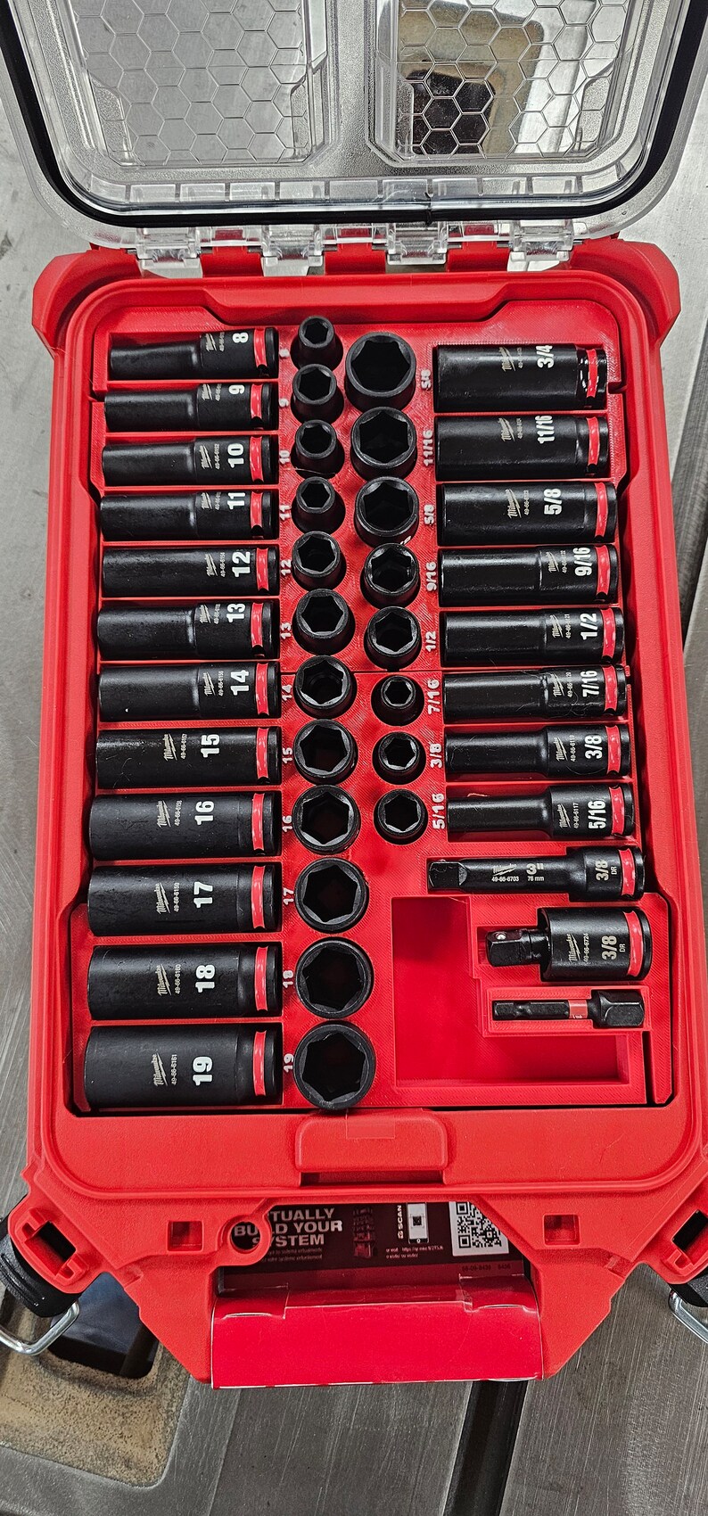 Milwaukee Packout Insert for 3/8 43-piece Impact Socket Set - Etsy