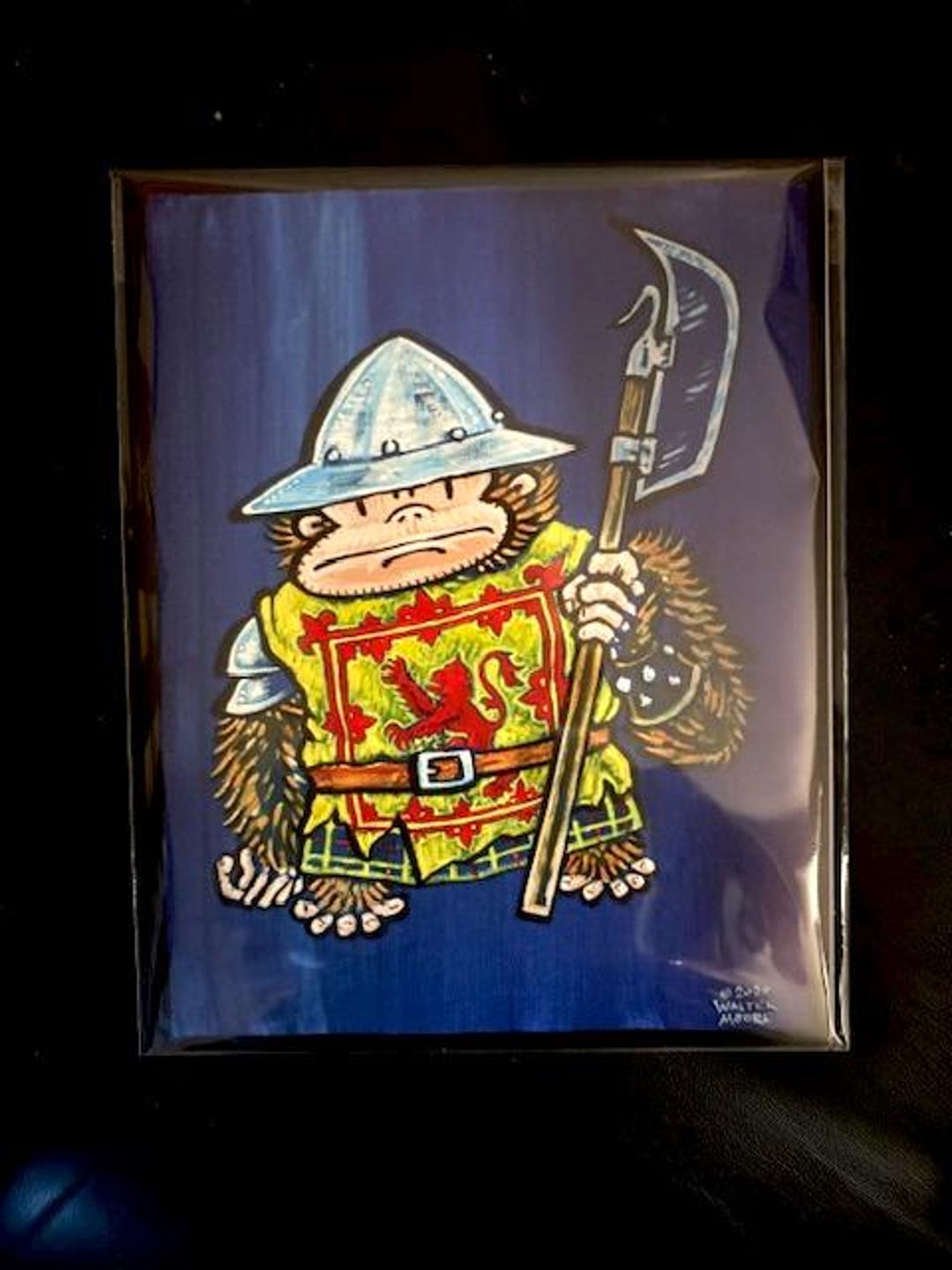 Scottish Ape-at-arms Photo Print 8 X 10.25 20 X 26 Cm Walter Moore Art ...