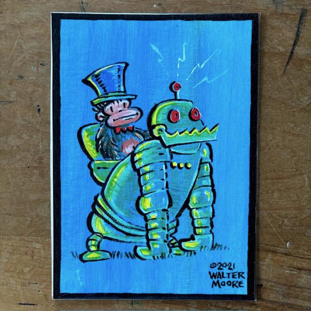 Robot Inventor Ape Photo Print 8 X 11.25 20 X 28.5 Cm - Etsy