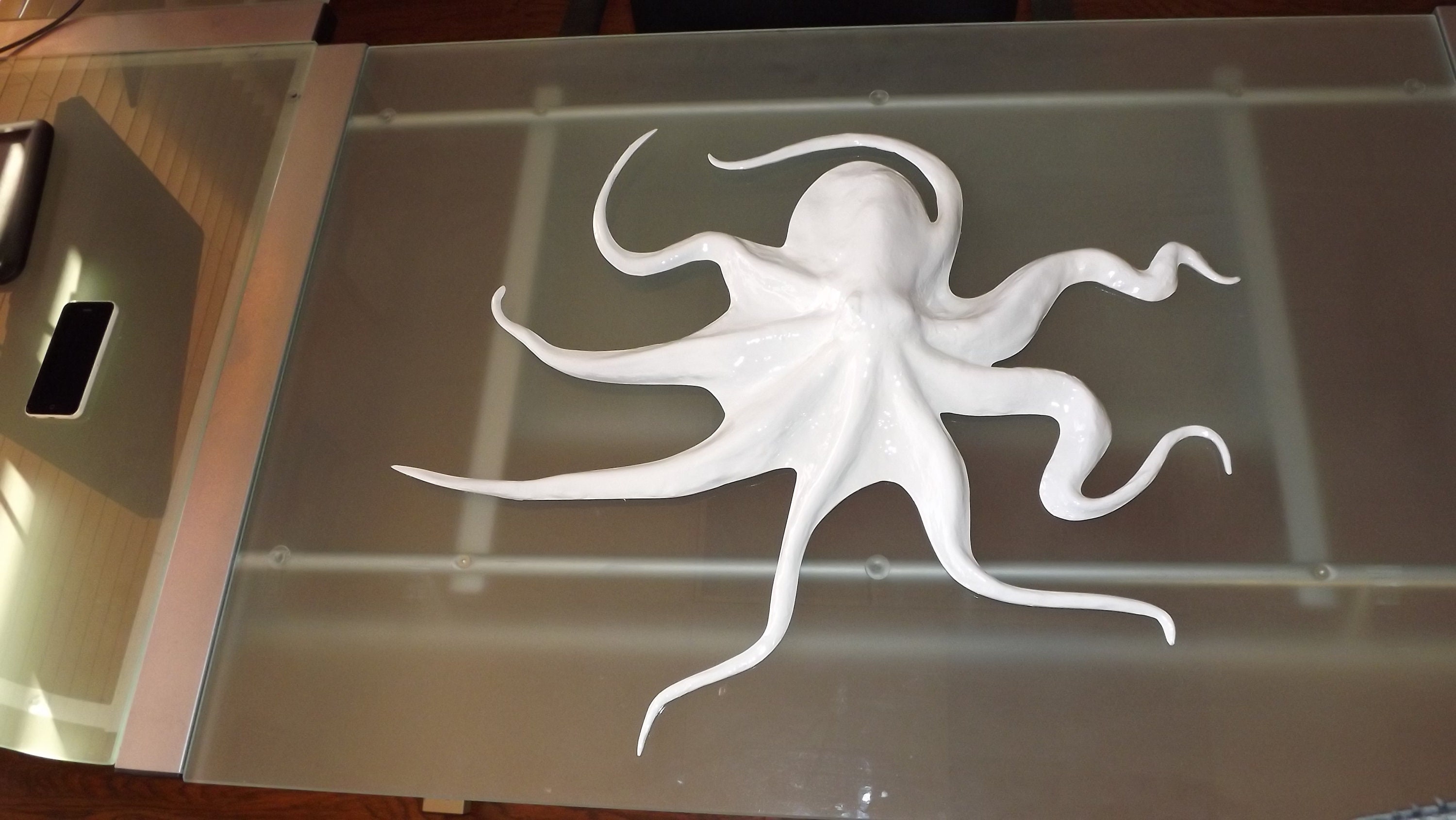 All White 28 Octopus Half Mount All White Fish Mount / Fish - Etsy