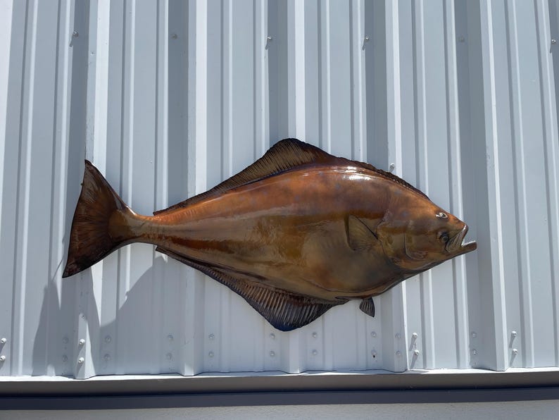 Halibut Fish Mount - 47 Inches - Half Mount - Etsy