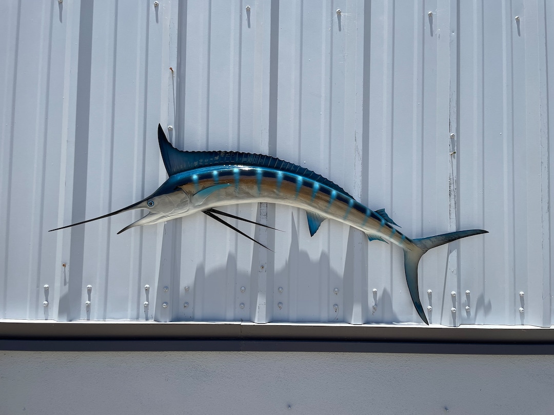 In Stock - Blue Marlin Fish Mount - 59 Inches - Half Mount - Etsy
