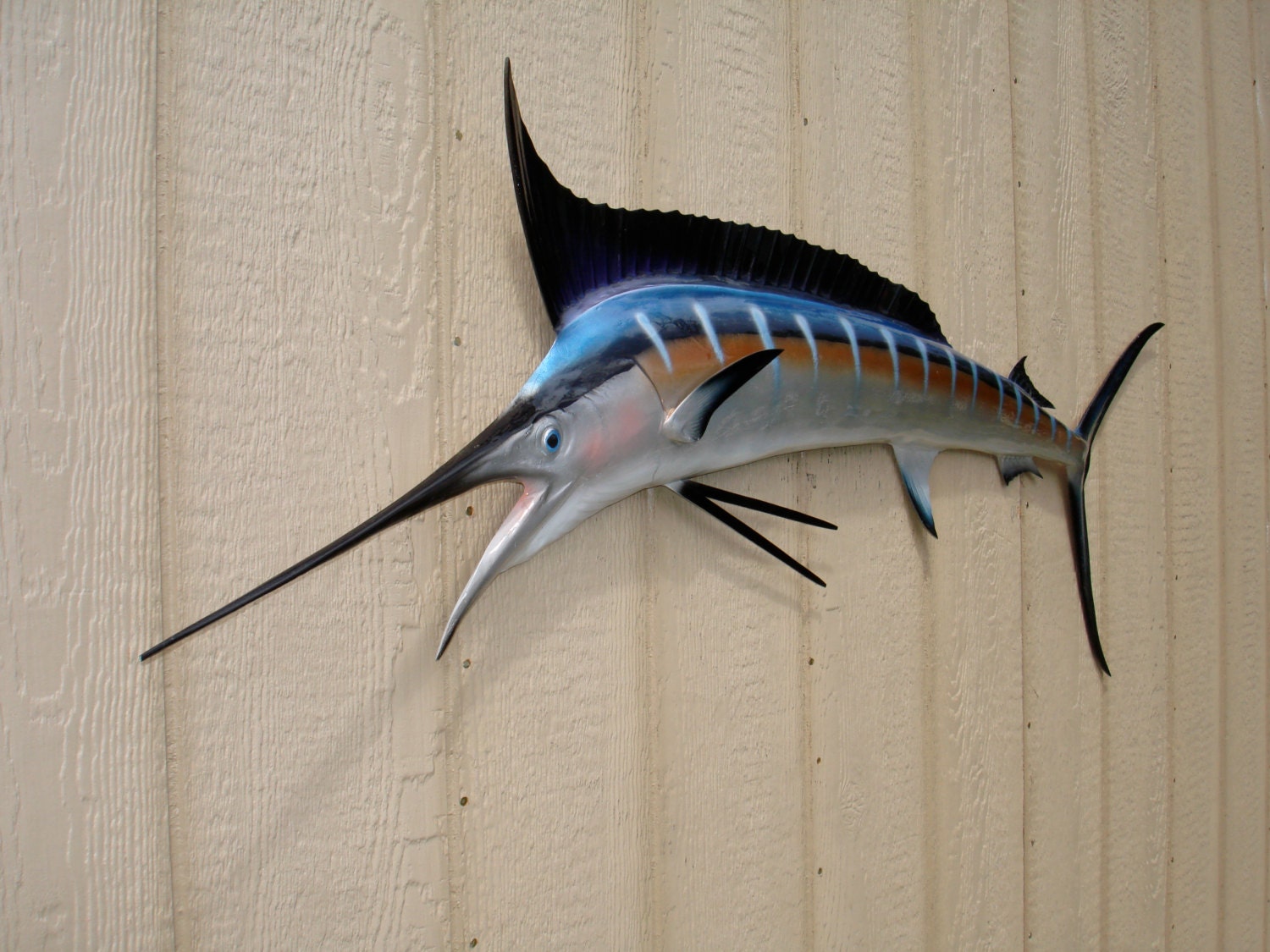 Blue Marlin Fish Mount 59 Inches Half Mount | Etsy