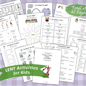 Lent Activity Bundle Printable for Kids Stations of the Cross - Etsy