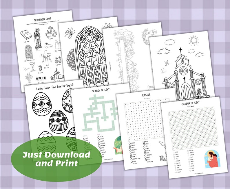 Lent Activity Bundle Printable for Kids Stations of the Cross - Etsy