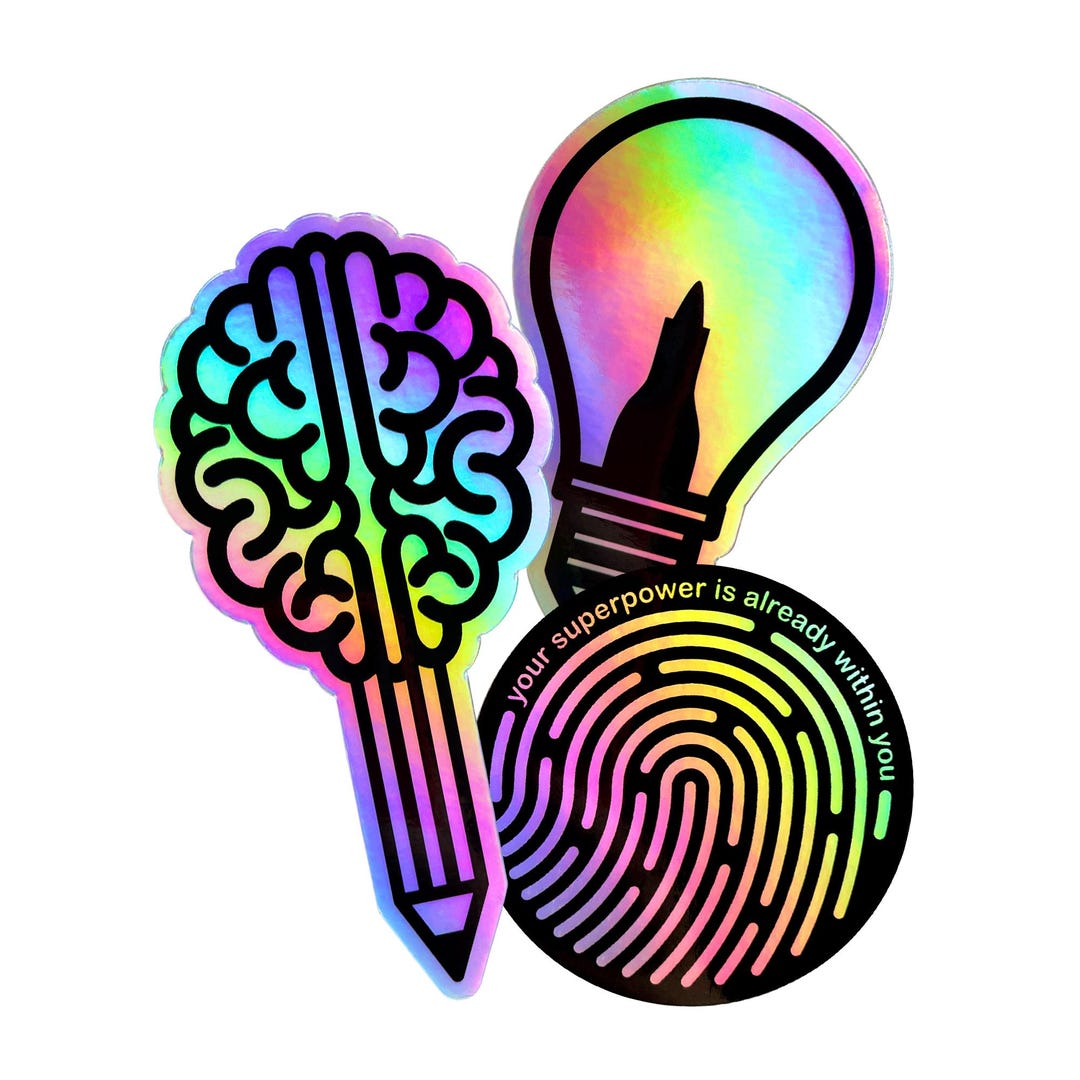 STICKERS// Holographic Trio - Etsy