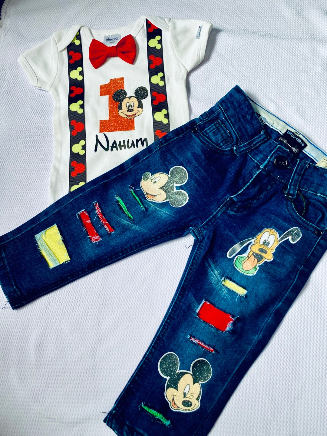 Mickey Jeans Outfit / Character Clothes Custom Set for Kids /mickey ...