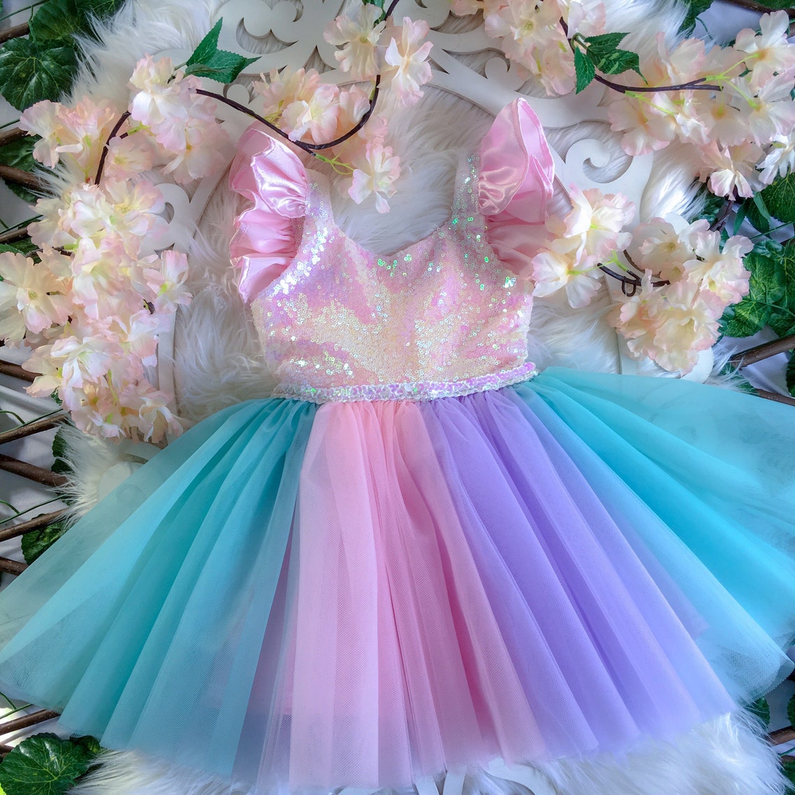 Unicorn dress / unicorn girl/ dress / girl clothes / pastel | Etsy