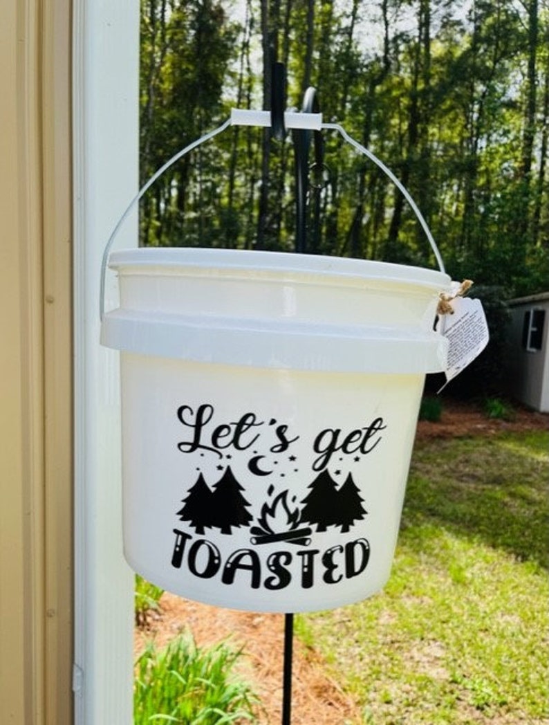 LED Lighted Camping Bucket/campfire Bucket/lighted Pool or Lake Bucket ...
