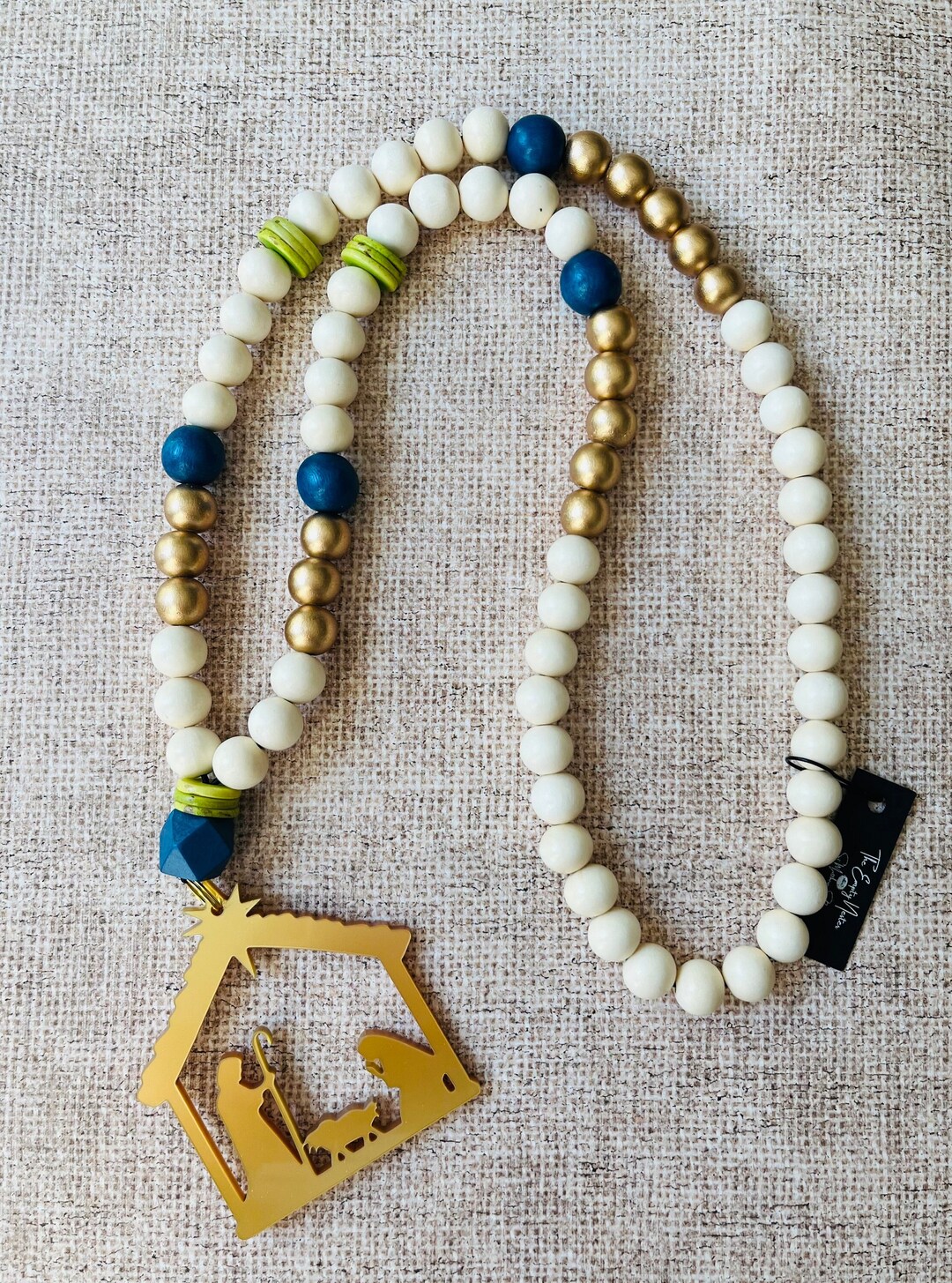 Christmas Nativity Beaded Necklace/holiday Beaded Necklace/christmas ...