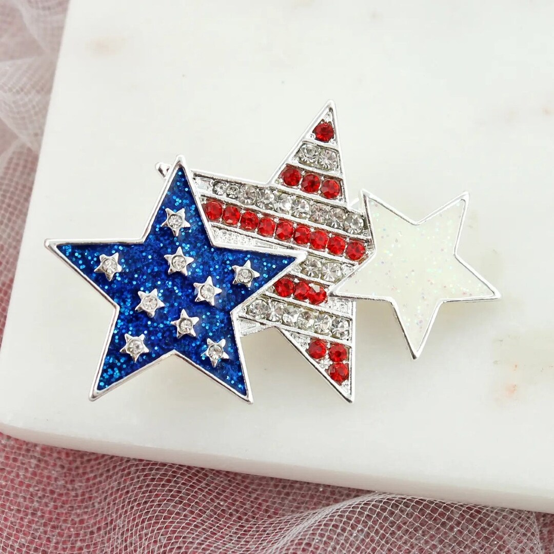 Stars and Stripes Patriotic Pin/patriotic Brooch/patriotic Pin/stars ...