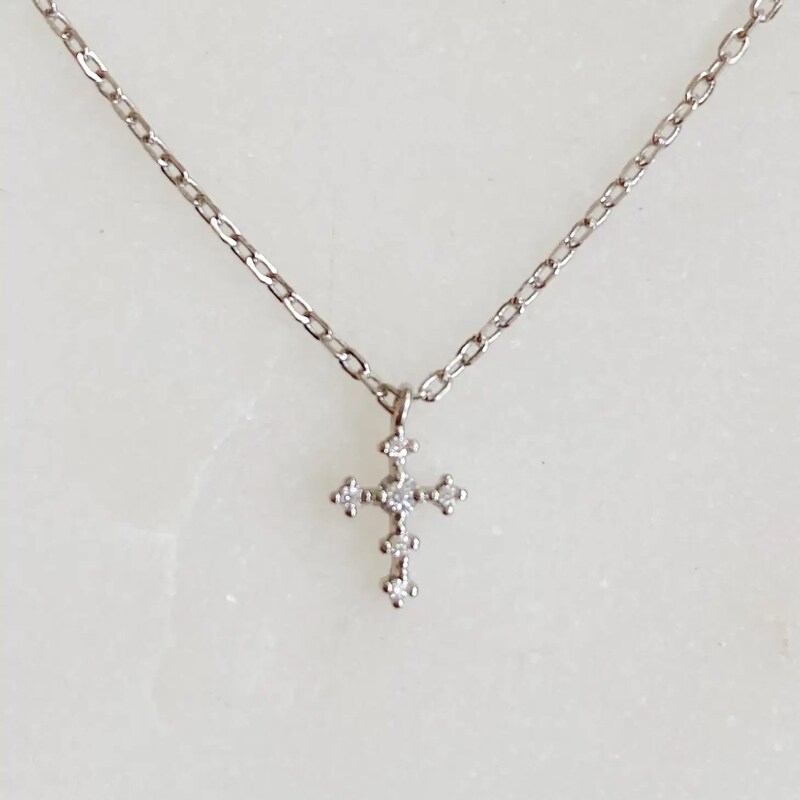 Dainty Cross Necklace - Etsy