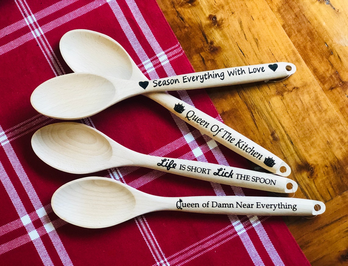 Personalized Laser Engraved Wooden Spoon/gifts for Chef/love - Etsy
