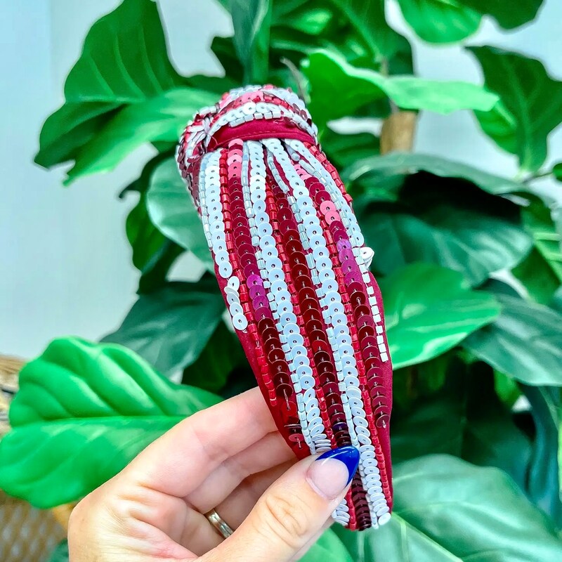 Maroon Christmas Headband - Etsy