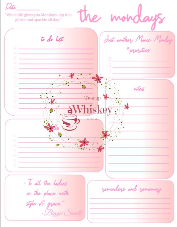 Printable Daily Planner Printable Daily Planner Sheet PDF - Etsy