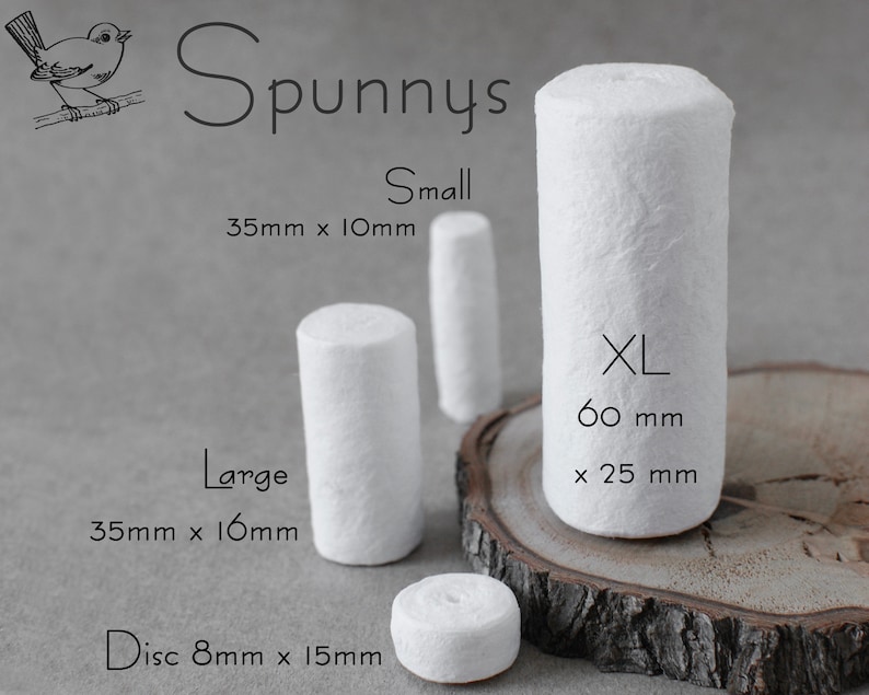 All Sizes Rolls, Cylinders & Discs • Spun Cotton Shapes Mix and Match ...