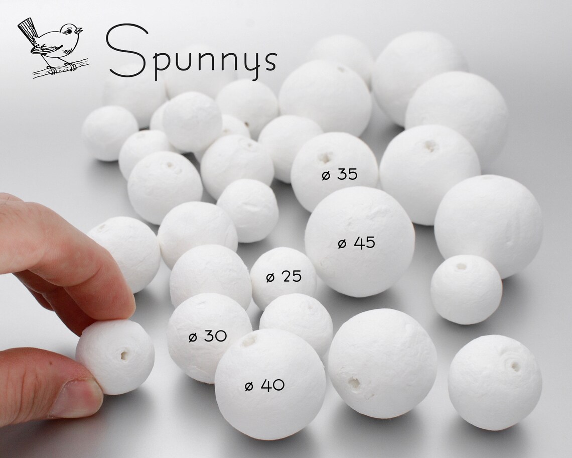 32 Ball ø 25-45mm Assortment 5 Sizes Medium and Large Spun - Etsy Canada