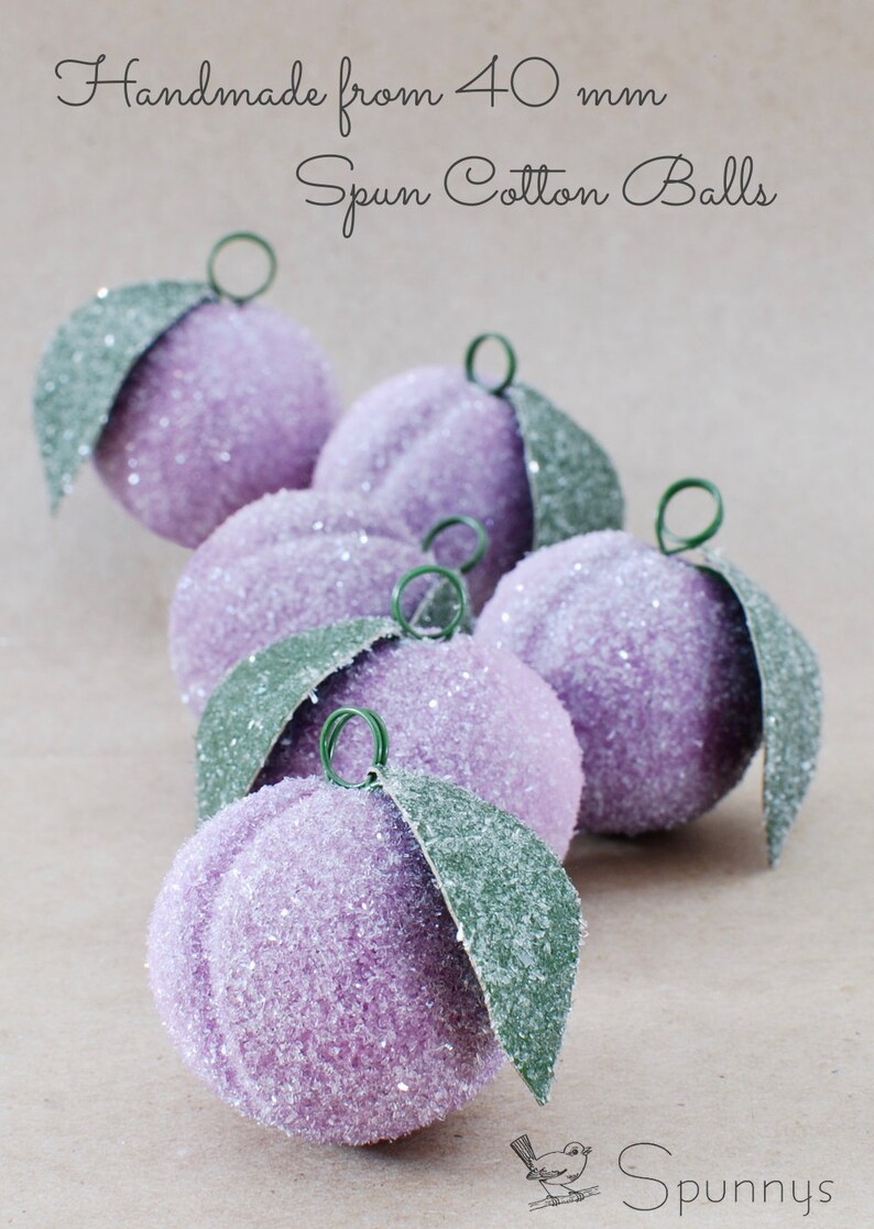 Fruit & Vegetable Spun Cotton Shapes Mix and Match SPUNNYS | Etsy