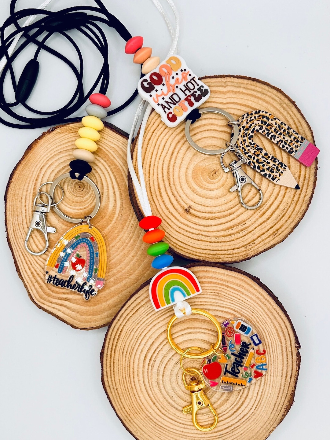 Teachers Appreciation Gift Teacher Lanyards for Badges Key Holders Back ...
