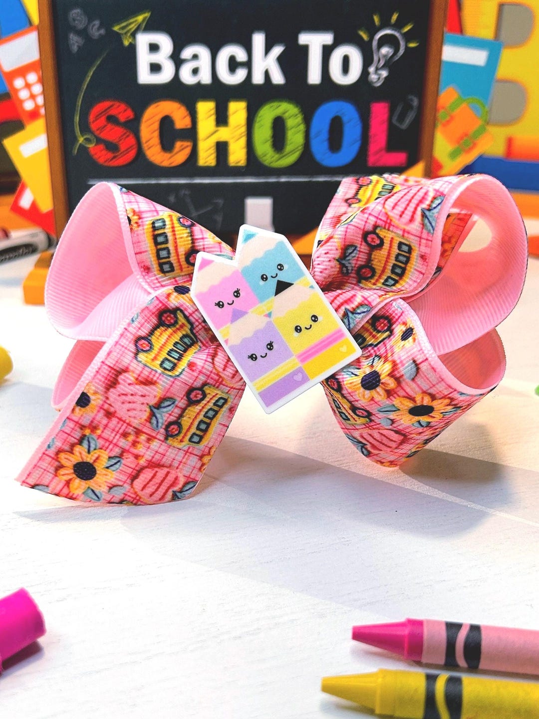 Little Girls Back to School Hair Bows for Girls Cute Fun Hair ...