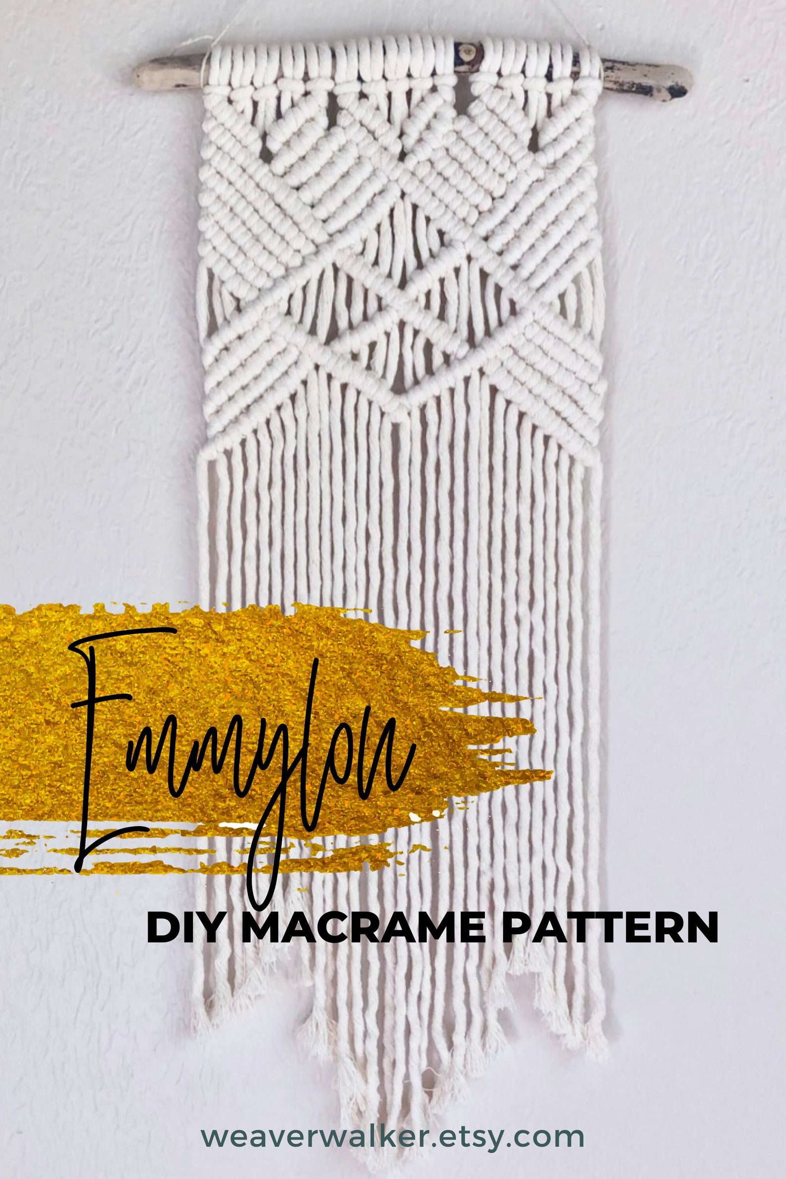 Macrame Wall Hanging Pattern Macrame Tutorial PDF Download | Etsy
