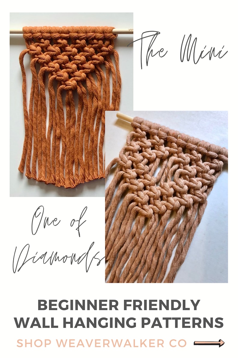 Beginner Macrame Bundle 4 Easy Macrame Wall Hanging Tutorials - Etsy