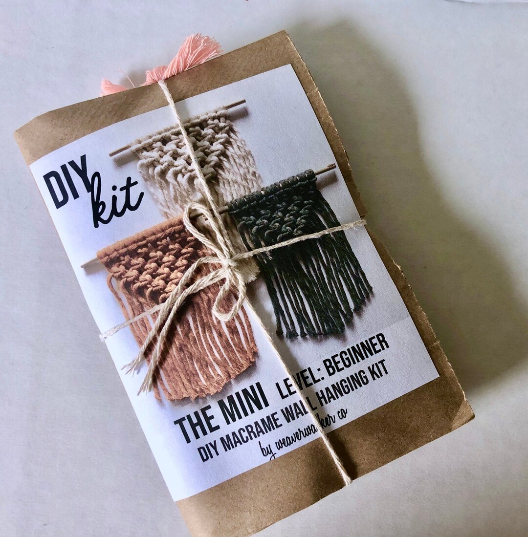 Beginner Macrame Diy Kit, Make Your Own Macrame Wall Hanging, Easy ...