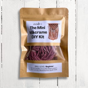 Beginner Macrame Diy Kit, Make Your Own Macrame Wall Hanging, Easy ...