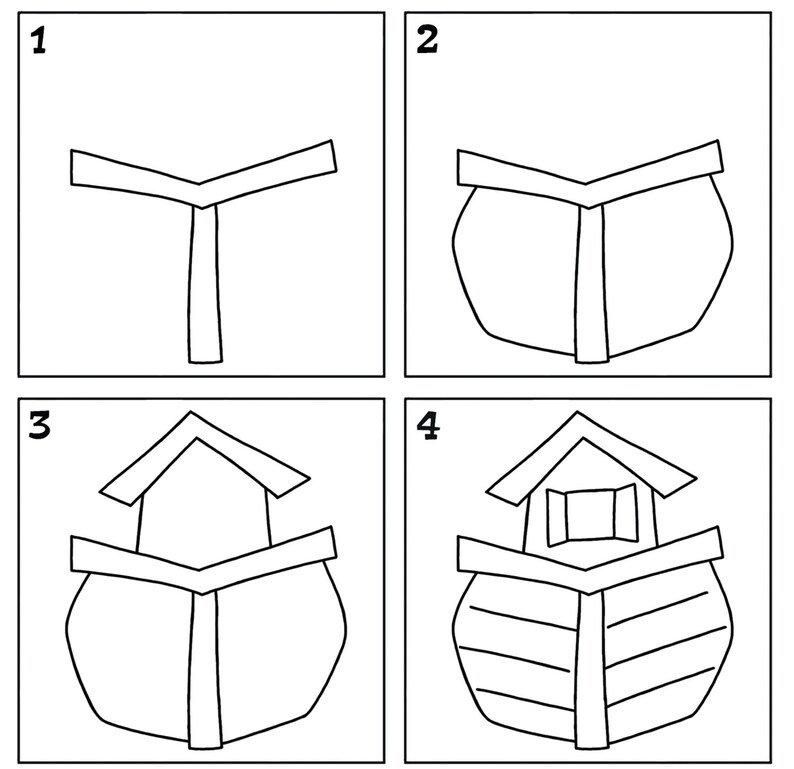 NOAH'S ARK I Can Draw Book - Etsy