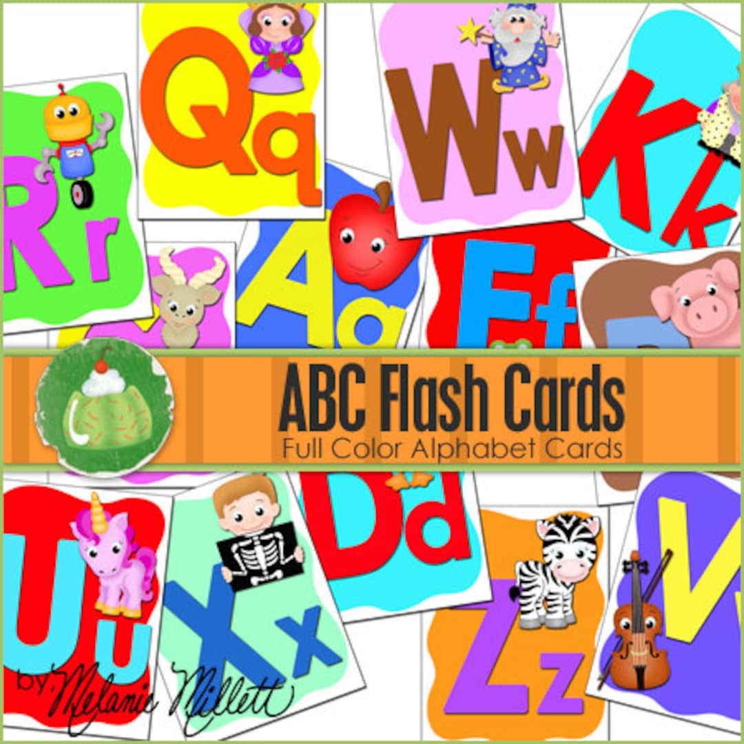 ALPHABET FLASH CARD Game Downloadable File - Etsy